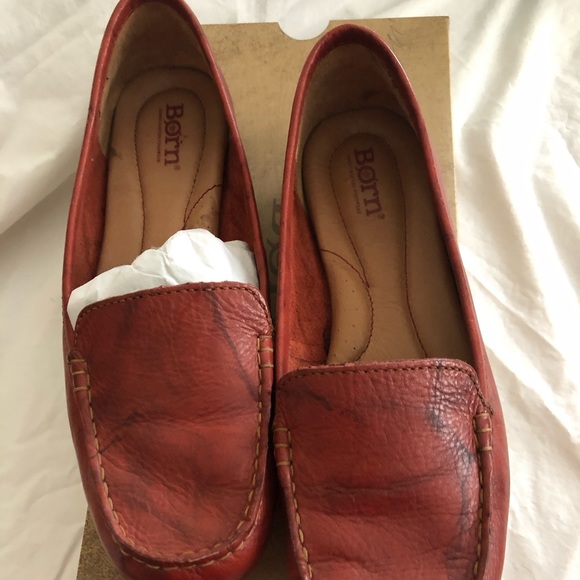 Born | Shoes | Born Red Leather Loafer | Poshmark
